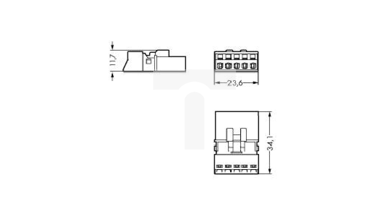 Wtyk 5-torowy czarny WINSTA MINI 890-215 /50szt./ – WAGO | TIM SA