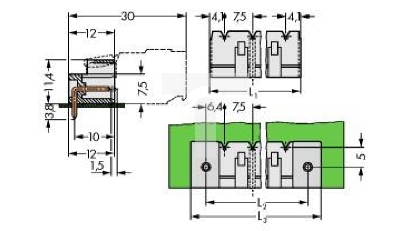 Wtyk MCS-MIDI Classic 10-biegunowy jasnoszary raster 7,5mm 721-840/001-000 /50szt./ – WAGO | TIM SA