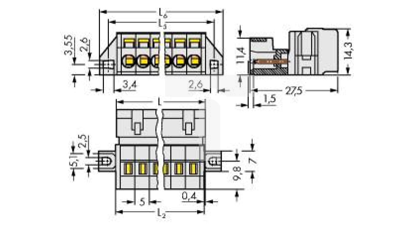 Wtyk MCS-MIDI Classic 20-biegunowy jasnoszary raster 5mm 721-620/019-000 /10szt./ – WAGO | TIM SA