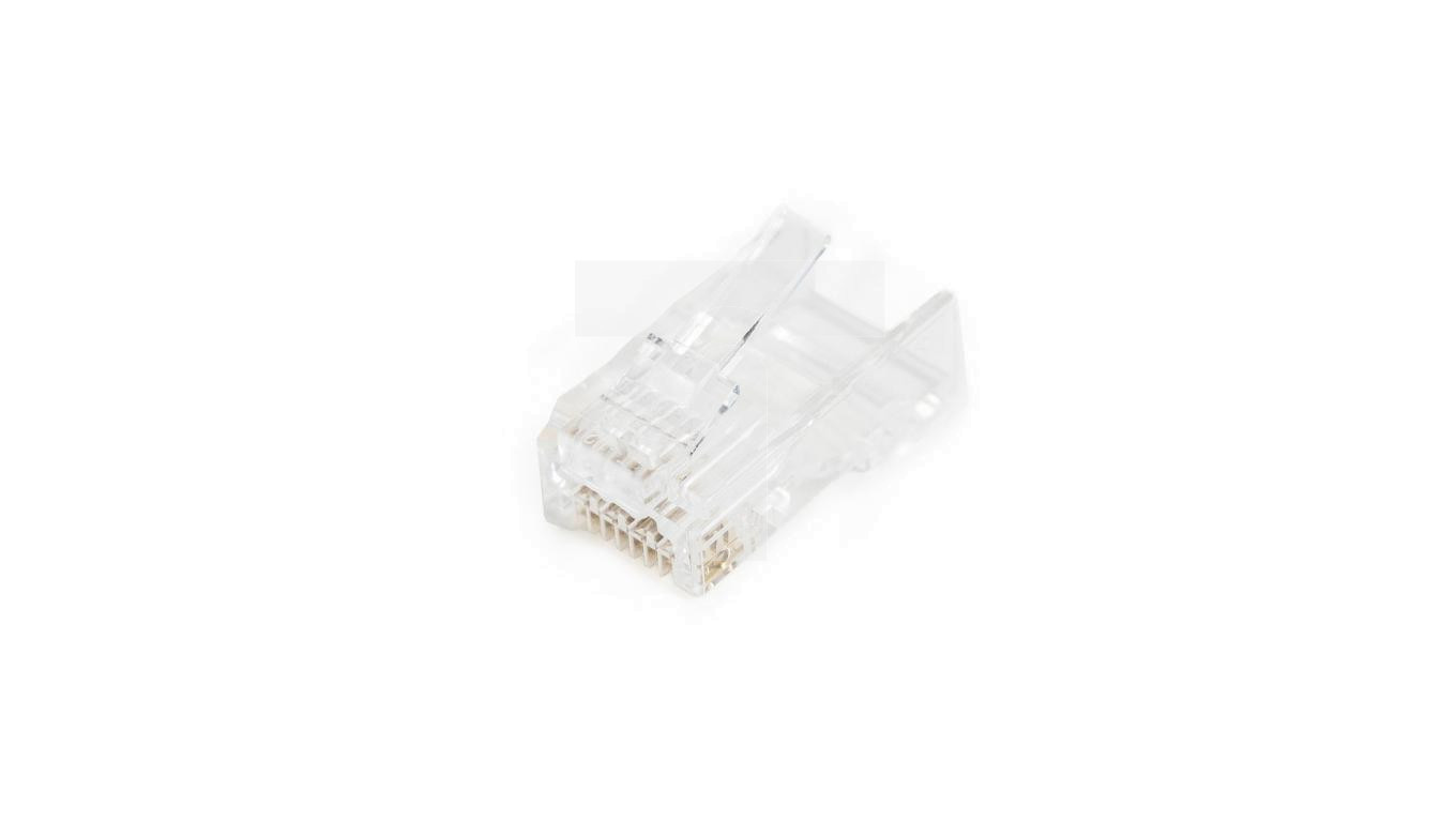 Wtyk RJ45 (8P8C) przelotowy kat.6 nieekranowany AWG 26-24 /woreczek ...
