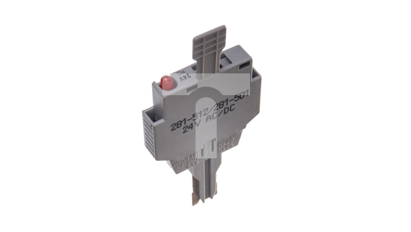 Wtyk bezpiecznikowy szary 6.3A G 5x20mm 281-512/281-501 – WAGO | TIM SA