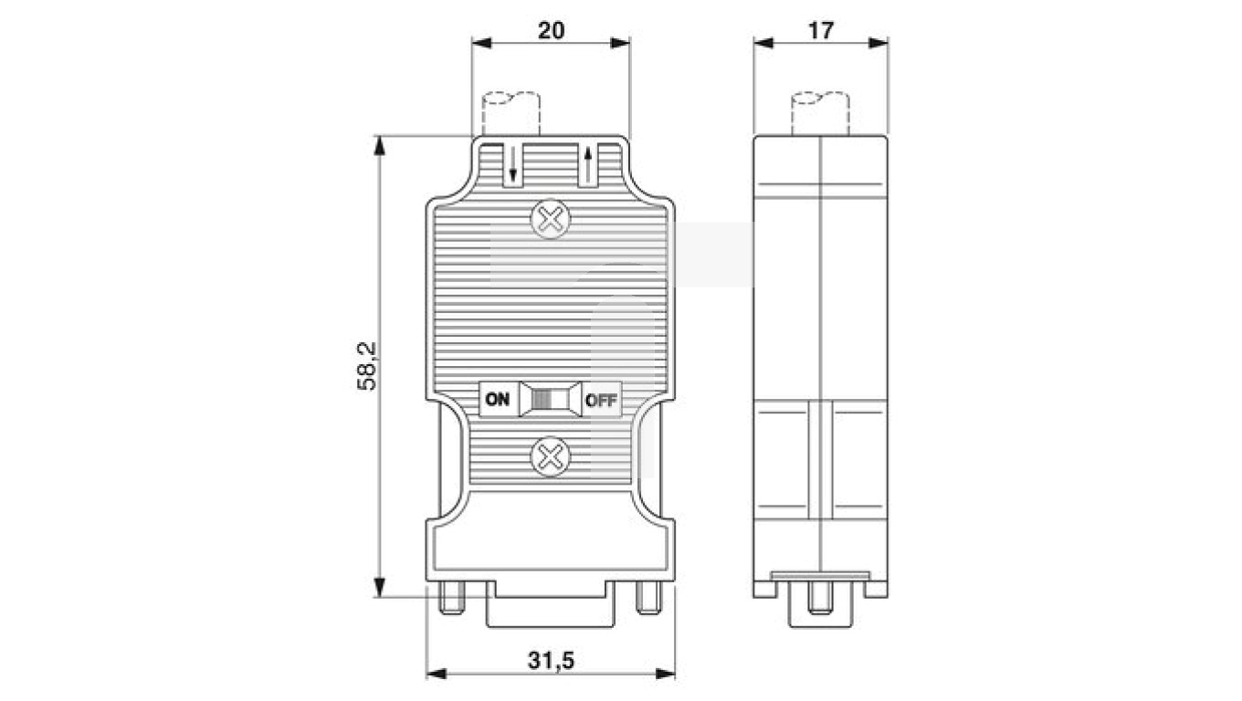 Wtyk magistralny D-SUB 9P śrubowy SUBCON-PLUS-CAN/AX 2306566 – PHOENIX ...