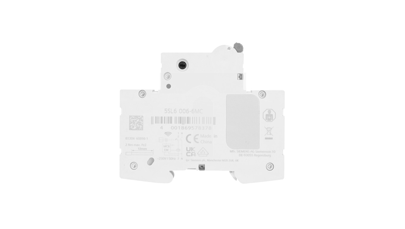 Wyłącznik nadmiarowoprądowy z pomiarem i komunikacją SENTRONcom WIFI AC 230V 6KA 1+N ...