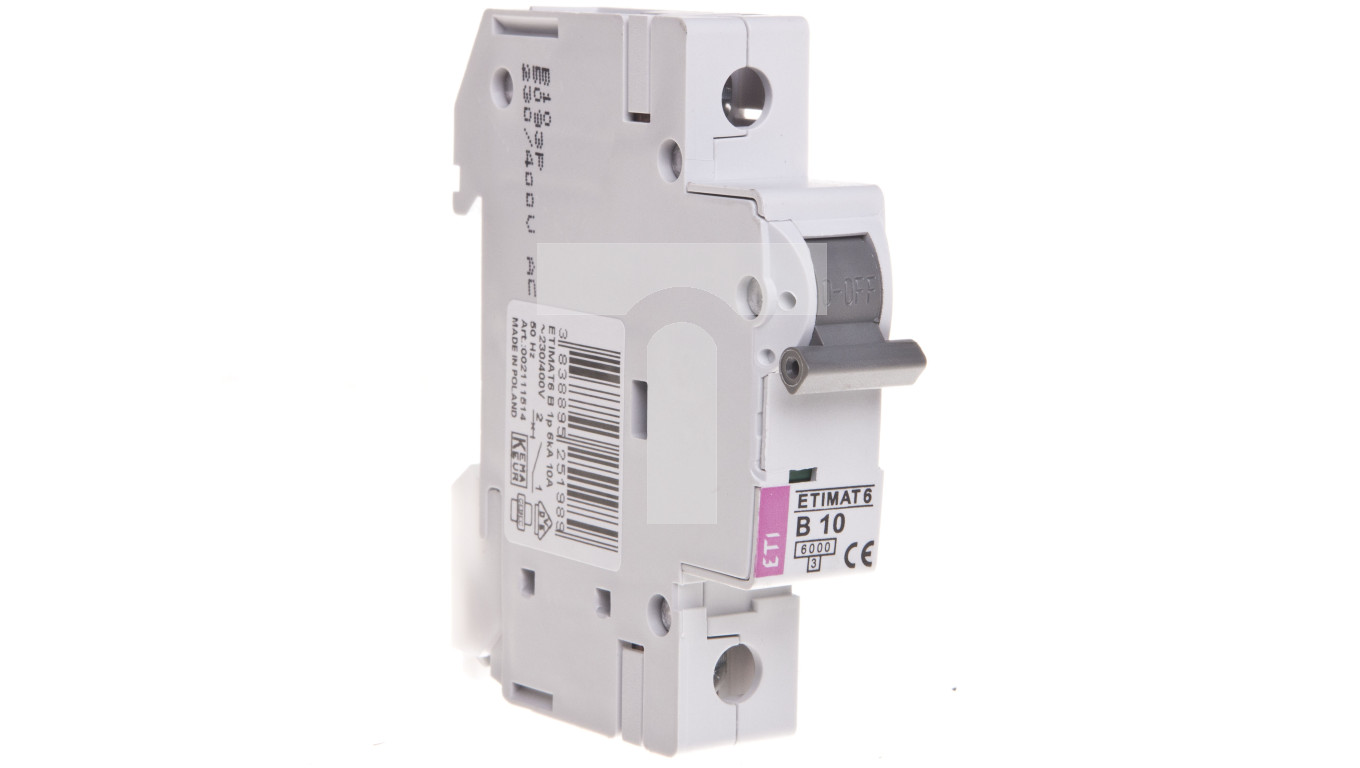 Wyłącznik nadprądowy 1P B 10A 6kA AC ETIMAT 6 002111514 – ETI Polam | TIM SA