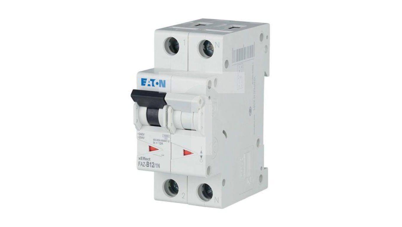 Wyłącznik nadprądowy 1P+N B 12A 15kA AC FAZ-B12/1N 278645 – EATON | TIM SA