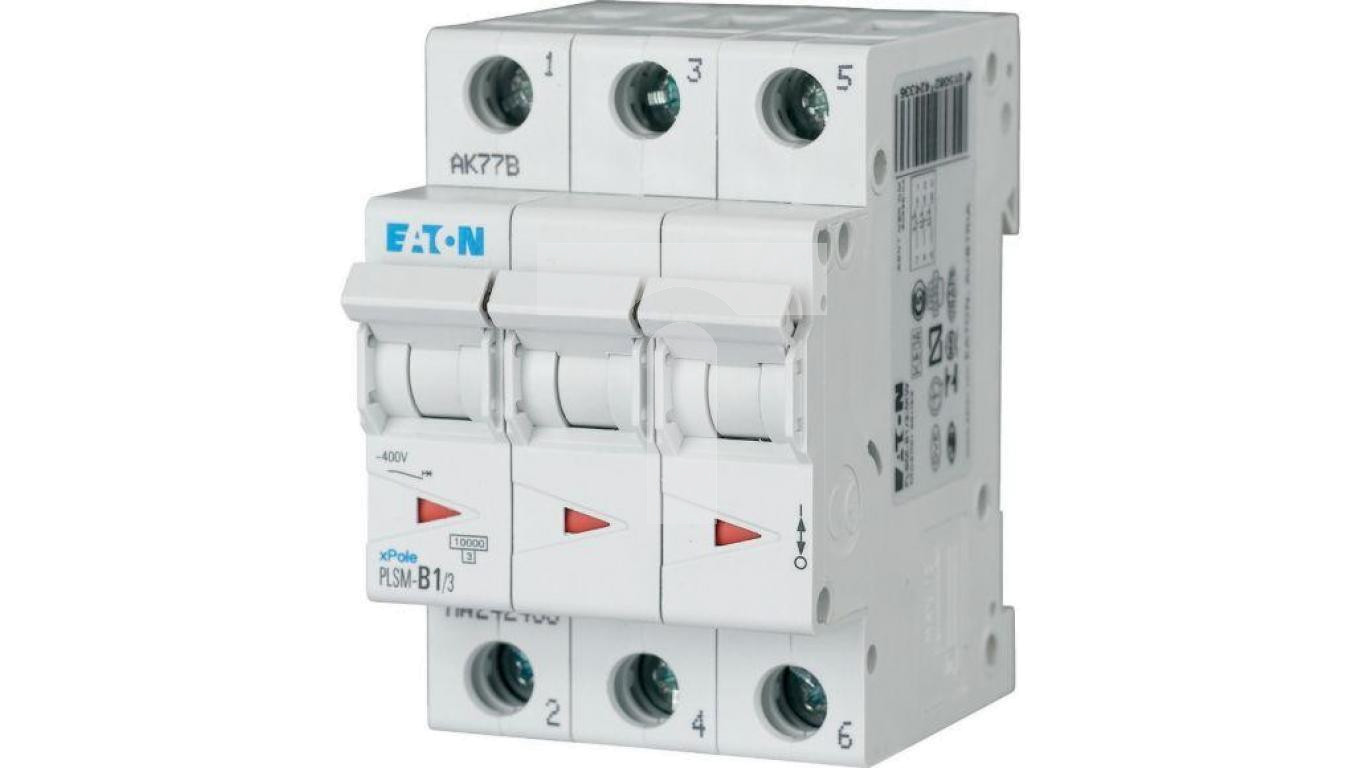 Wyłącznik nadprądowy 3P C 1A 10kA AC PLSM-C1/3-MW 242459 – EATON | TIM SA