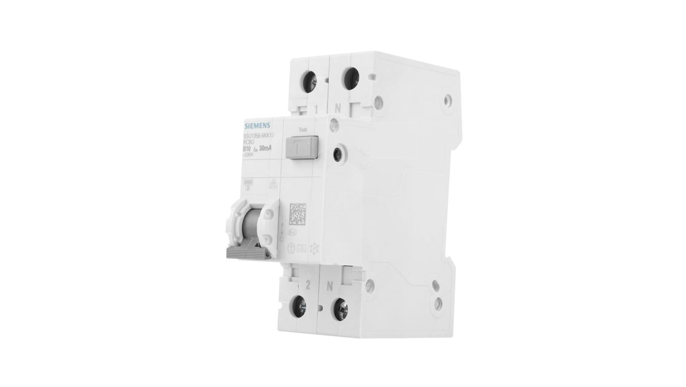 Wyłącznik różnicowo-nadprądowy 2P 10A B 0,03A typ A 6kA 5SU1356-6KK10 – SIEMENS | TIM SA
