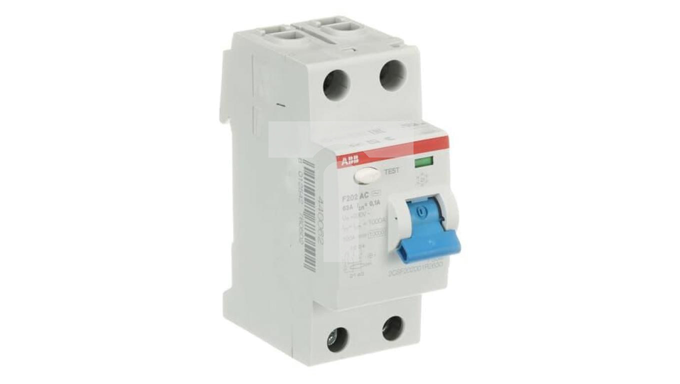 Wyłącznik różnicowoprądowy 2P 63A typ AC F202 AC-63/0,1 2CSF202001R2630 – ABB 4 | TIM SA