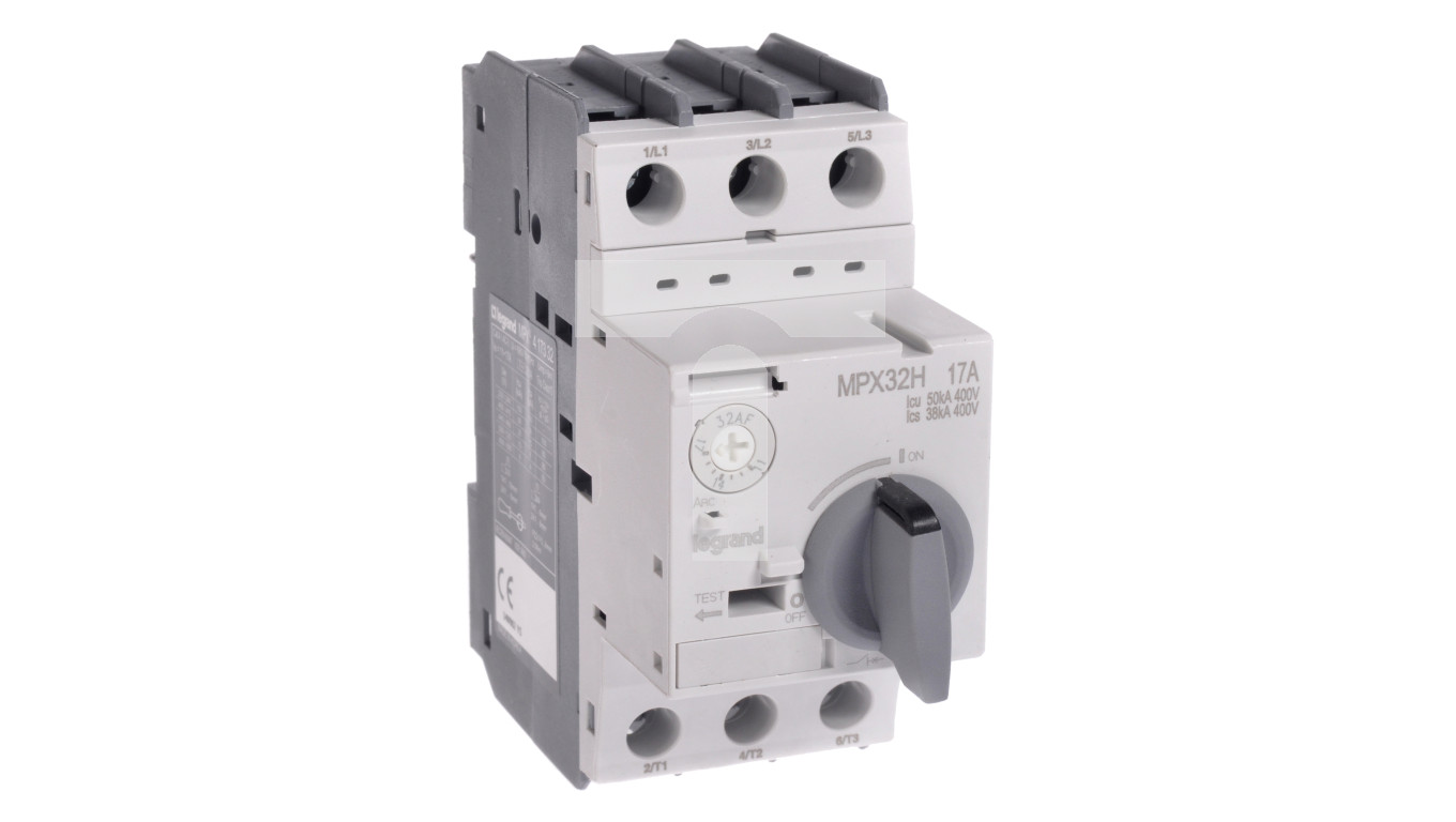 Wyłącznik silnikowy 3P 11kW 11-17A MPX3 32H 417332 – LEGRAND | TIM SA