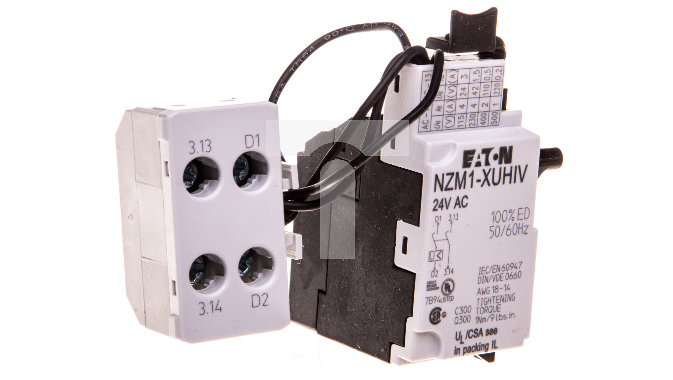 Wyzwalacz podnapięciowy 24V AC 2Z wyprzedzające NZM1-XUHIV24AC 259531 ...