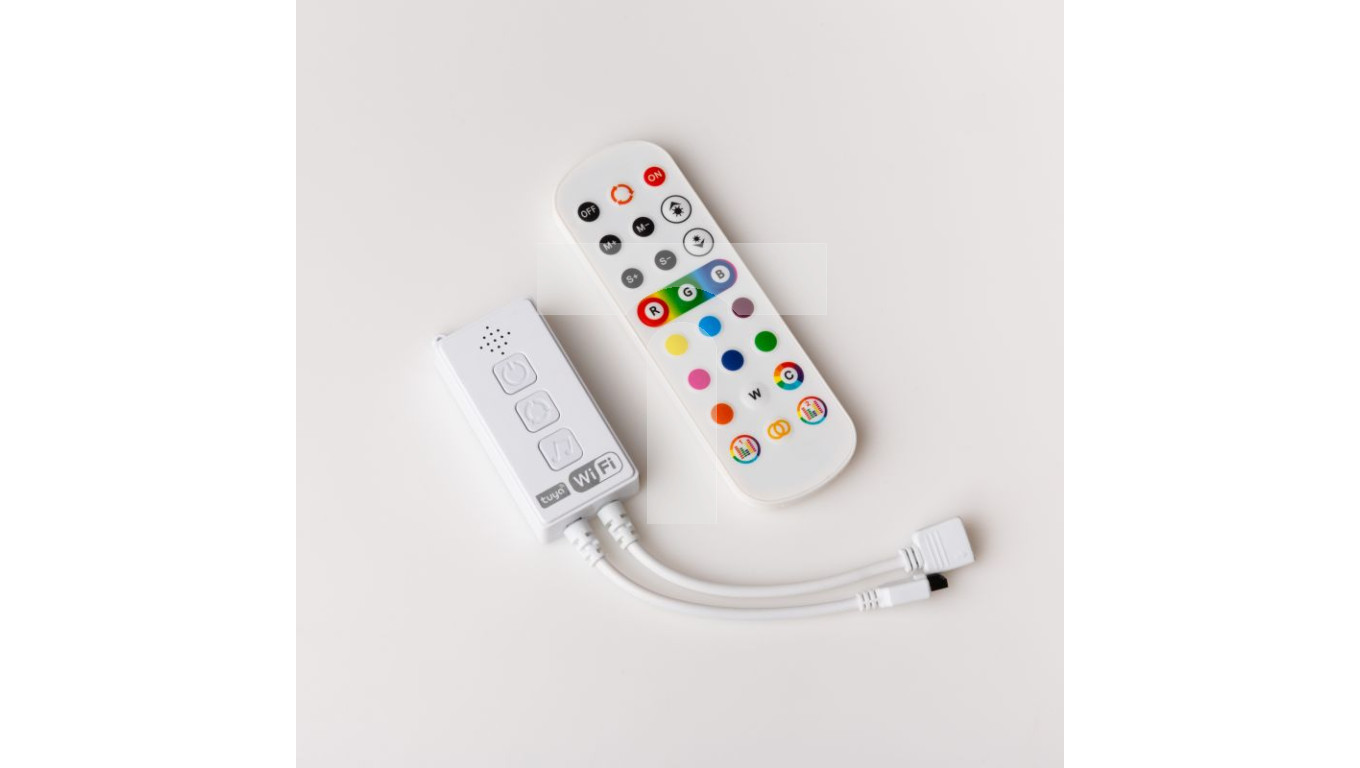 ZESTAW LED SMART TUYA MUZYCZNY 5050 30 diod/m 36W 12V IP20 RGB /TAŚMA ...