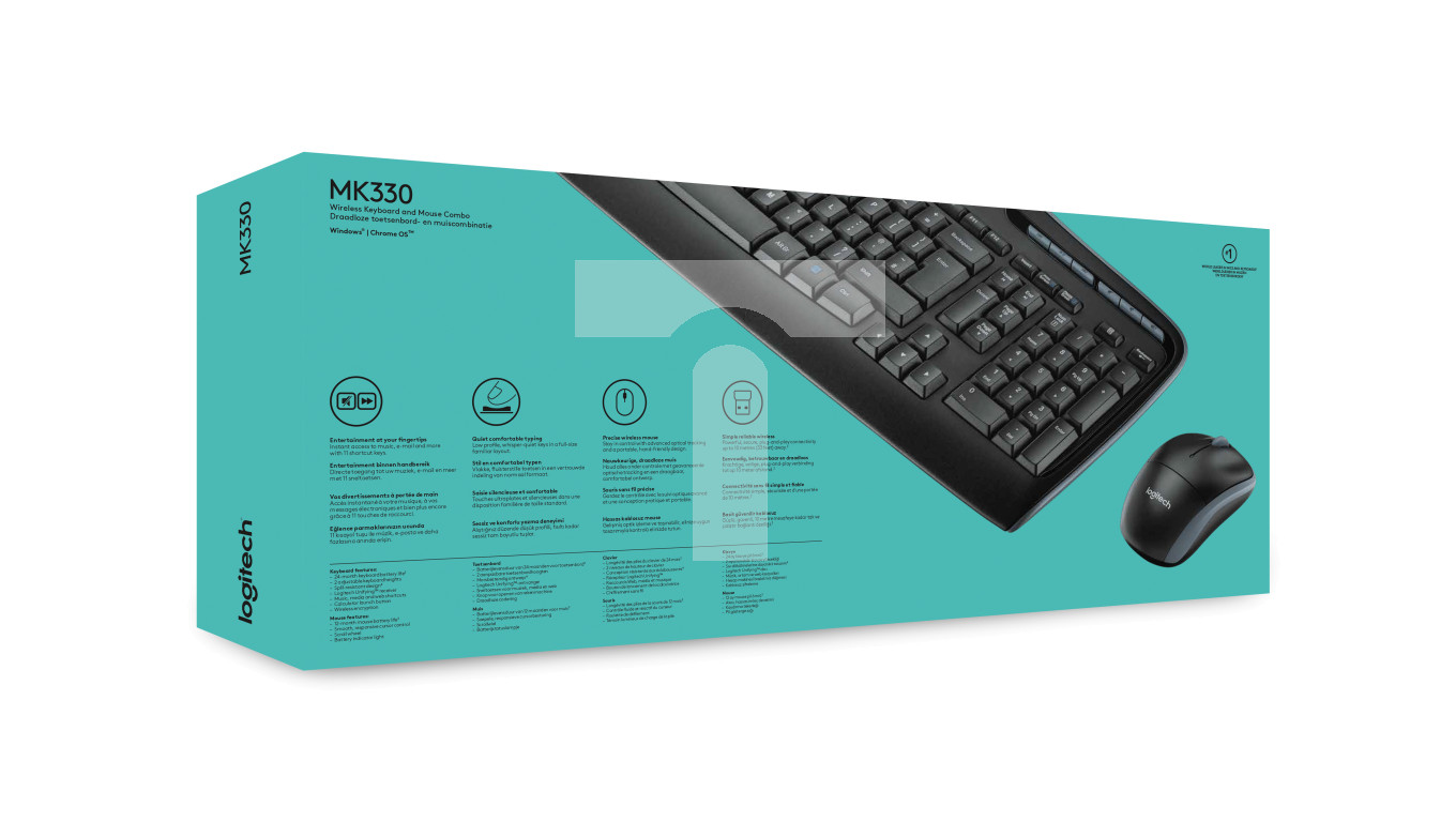 ZESTAW LOGITECH WIRELESS COMBO MK330 BEZPRZEWODOWY – LOGITECH | TIM SA