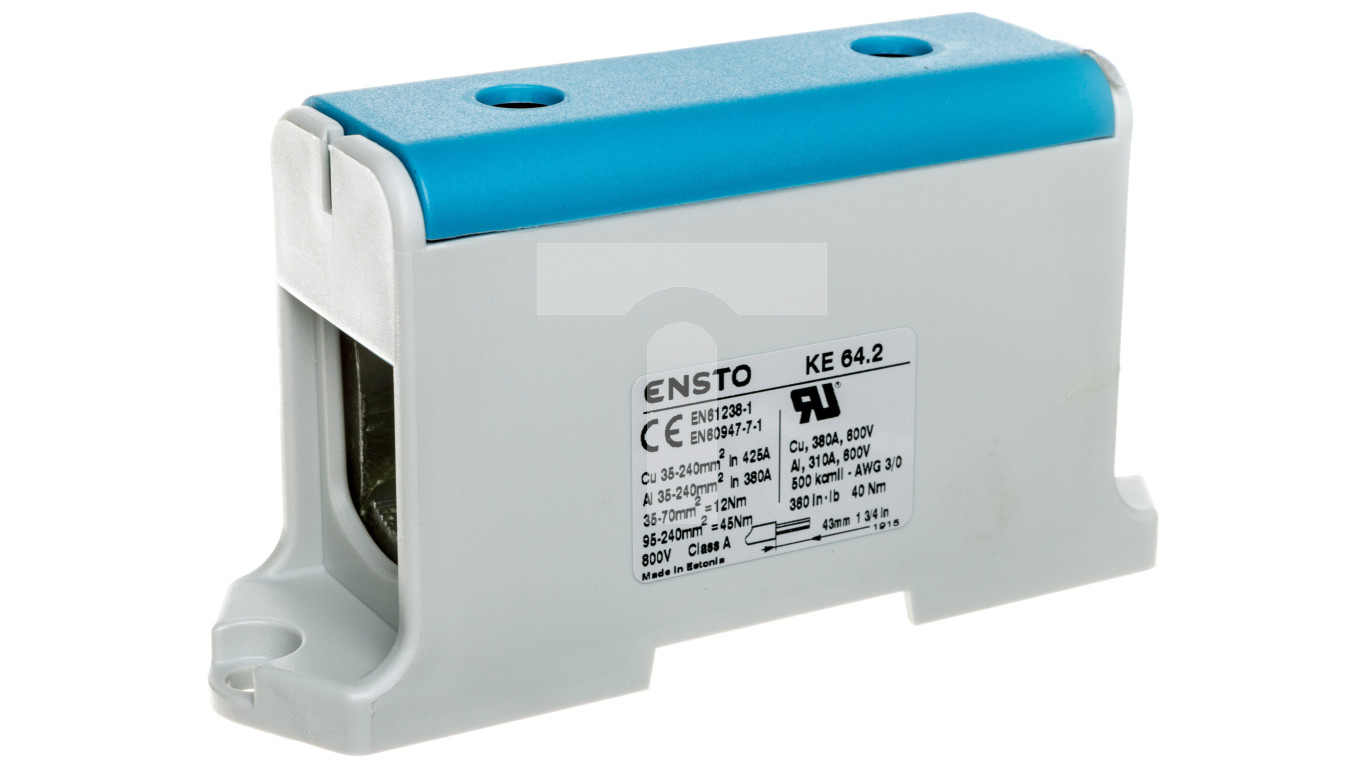 Zacisk 1-torowy 35-240mm2 niebieski KE 64.2 – ENSTO | TIM SA