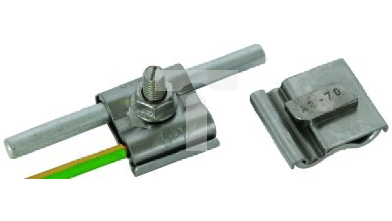 Zacisk uziemiający UNI M8 do drutu/ przewodu PE 4-50 mm2 NIRO 540250 ...