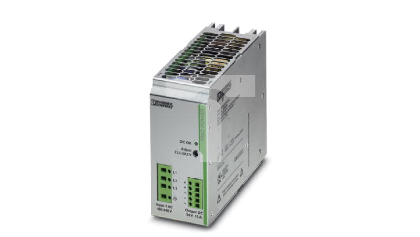 Zasilacz 400-500V AC/ 24V DC 6-16A/ 10A TRIO-PS/3AC/24DC/10 2866459 ...