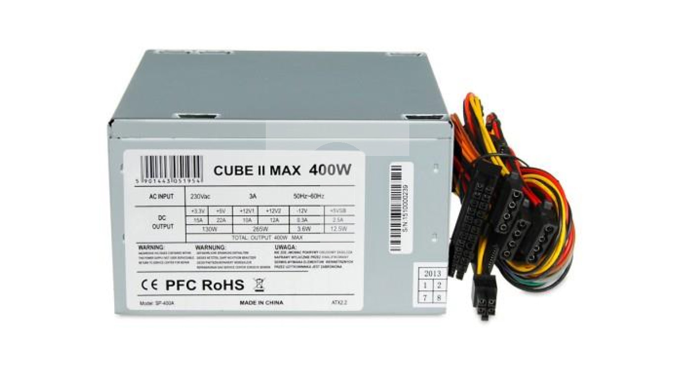 Zasilacz IBOX CUBE II 400W 12 CM FAN ZIC2400W12CMFA (400 W) – IBOX | TIM SA