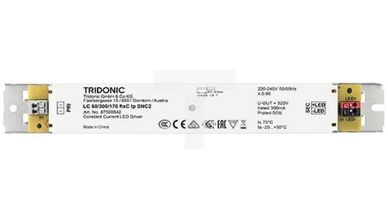 Zasilacz LED LC 50W 350mA 143V fixC lp SNC2 - 87500843 seria essence non-SELV – Tridonic | TIM SA