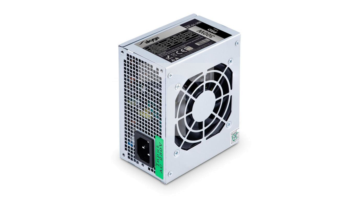 Zasilacz SFX 300W Akyga AK-S1-300 P4 2x SATA 2x Molex PFC FAN 8cm – Akyga | TIM SA
