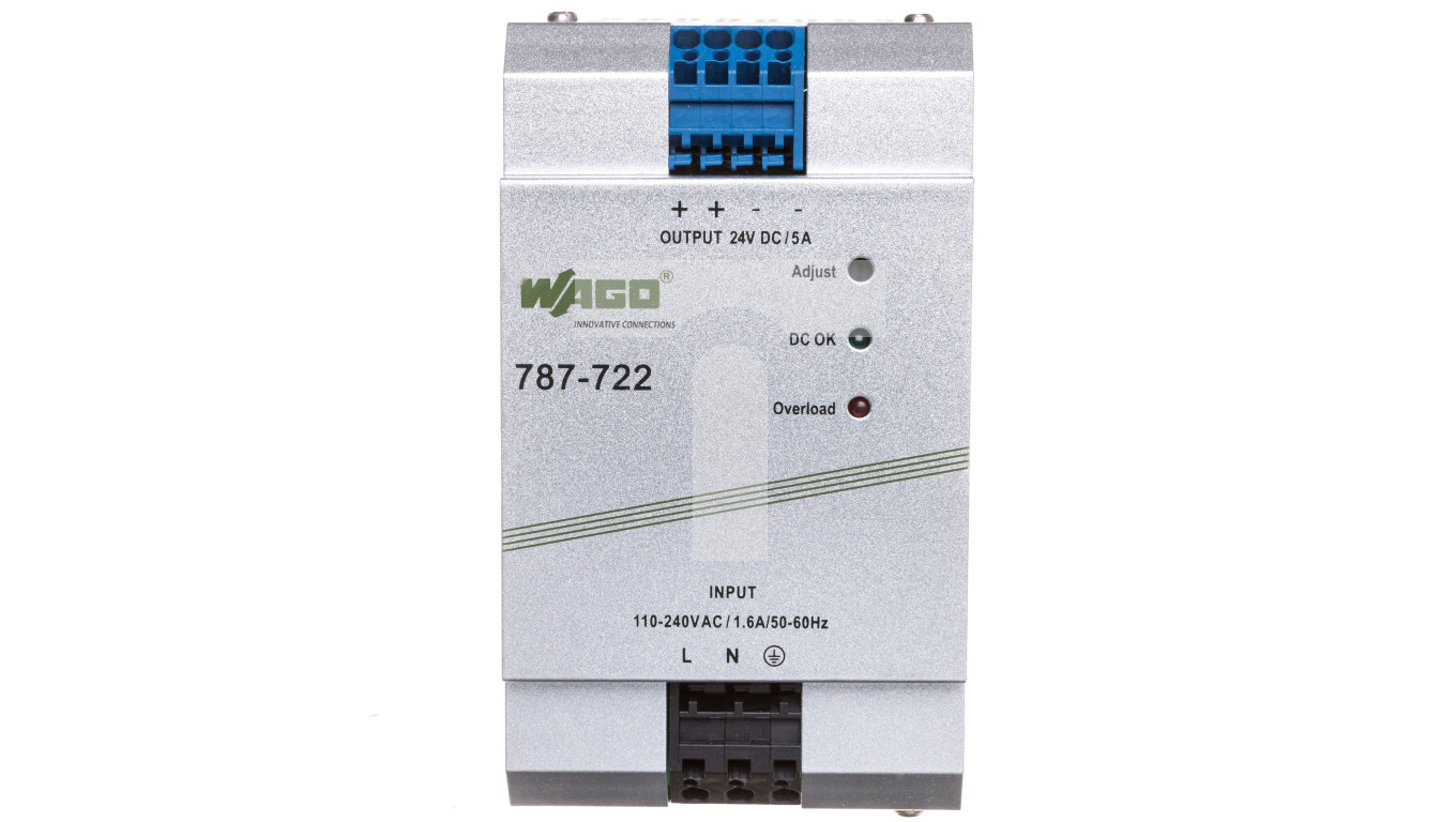Zasilacz impulsowany po stronie pierwotnej ECO 24V DC 5A 787-722 EPSITRON – WAGO | TIM SA