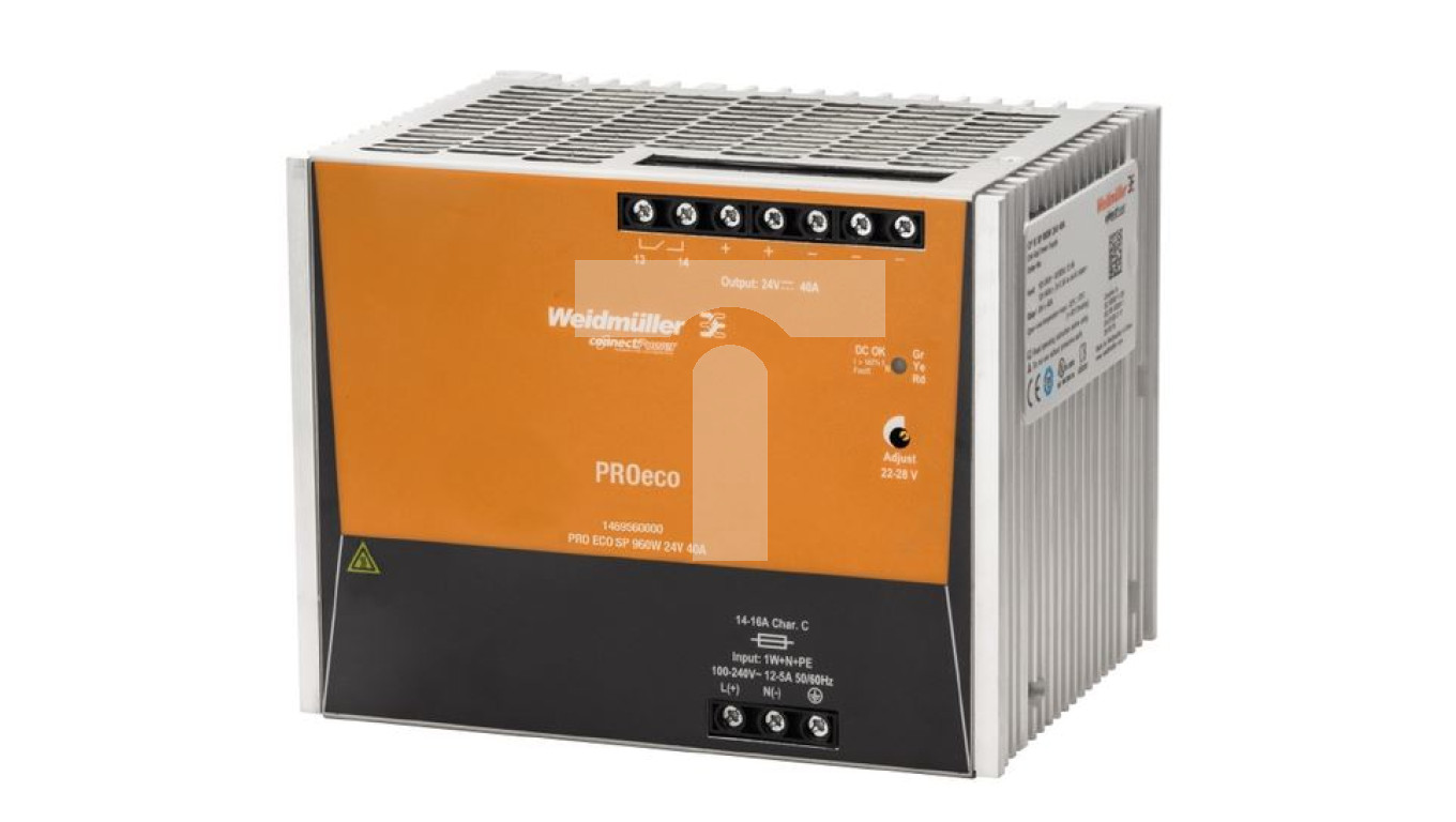 Zasilacz impulsowy trójfazowy 400-500V AC/ 24V DC 40A 960W PRO ECO3 ...