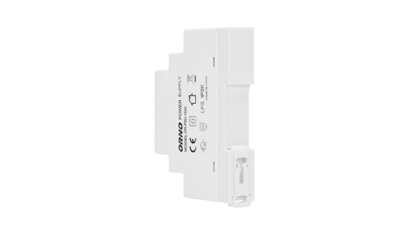 Zasilacz na szynę DIN 12VDC, 1,25A, 15W, szerokość 1 moduł OR-PSU-1642 ...