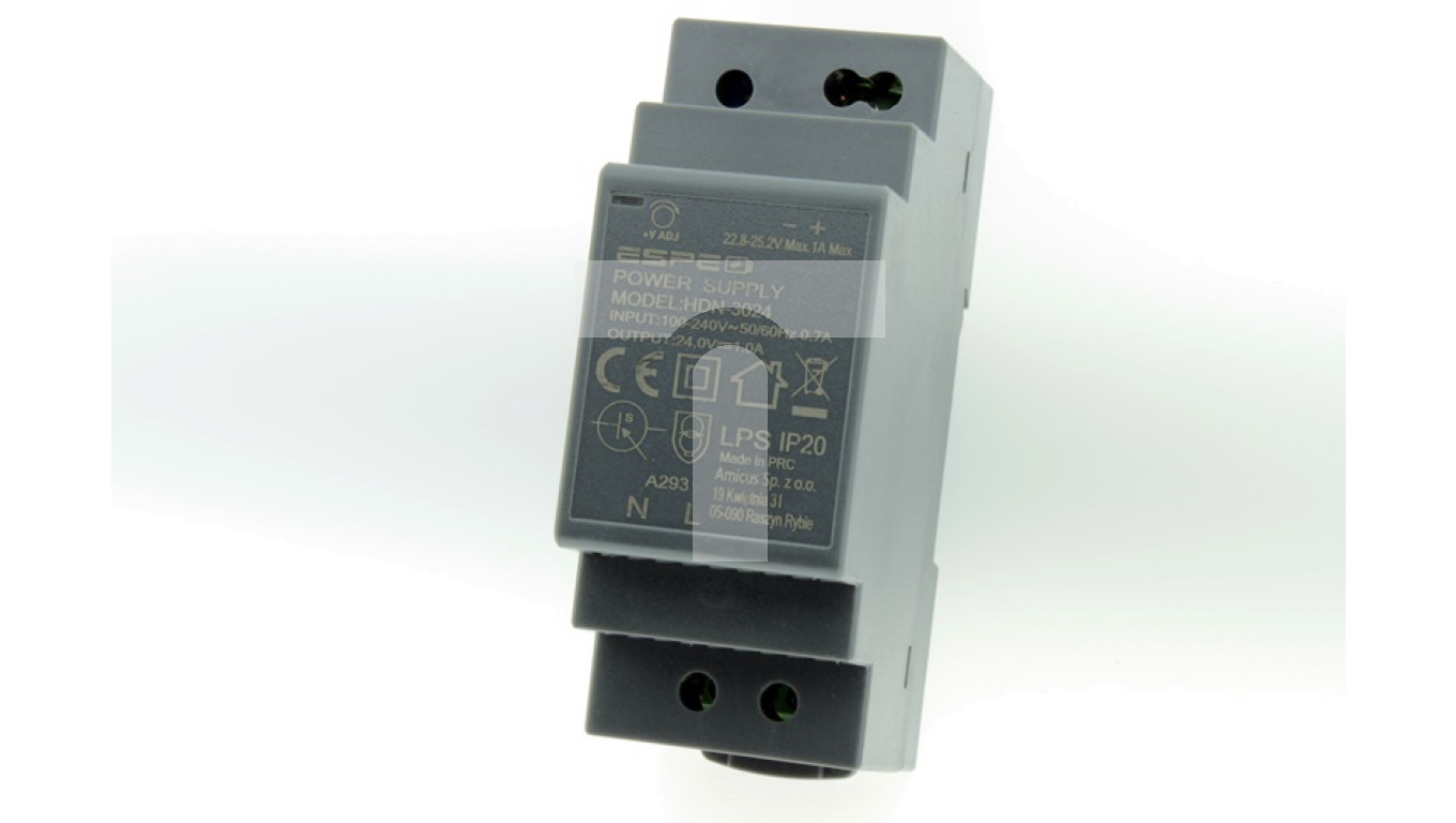 Zasilacz na szynę DIN 24V 1A 24W ESPE HDN-3024 – AMICUS | TIM SA