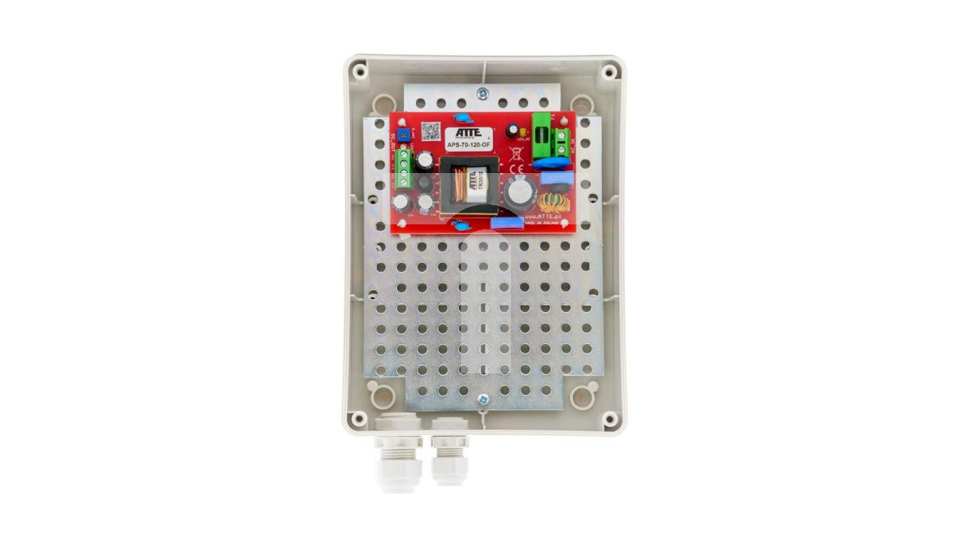 Zasilacz sieciowy SMPS, Vin 230VAC, Vout 12VDC, Iout 6A, Pout 72W, obudowa zewnętrzna ABOX-M1 ...