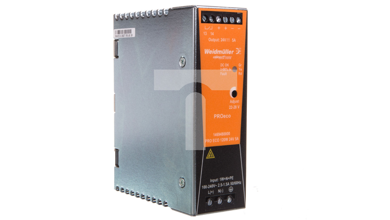 Zasilacz stabilizowany PRO ECO 120W 24V 5A 1469480000 – Weidmuller Sp ...