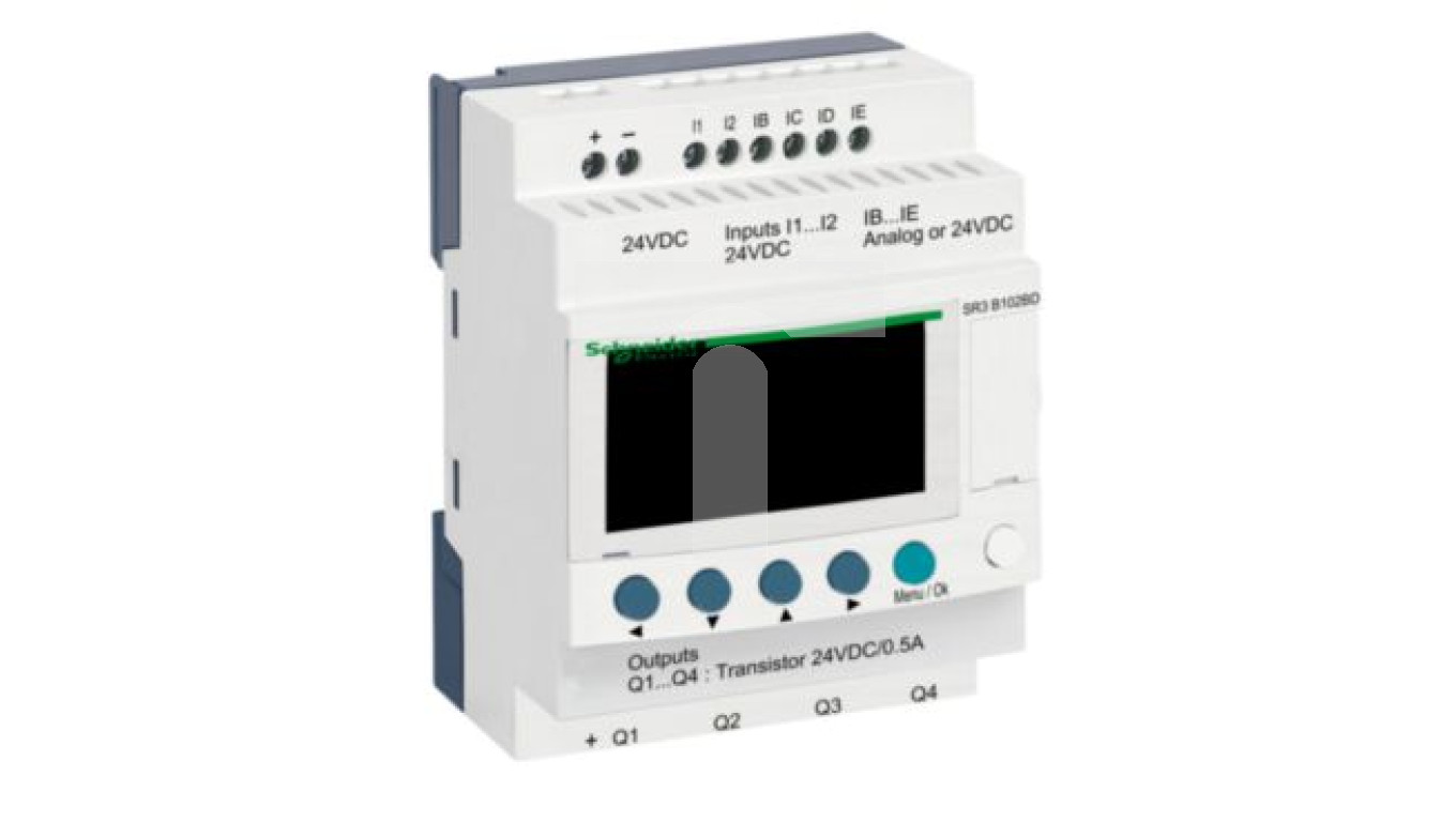 Zelio Logic 6WE_D/4WY_T 24VDC RTC/LCD SR3B102BD – Schneider | TIM SA
