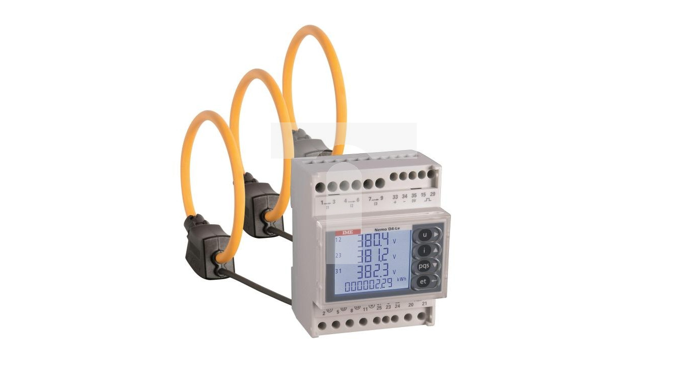 Zestaw NEMO D4-LE wyjście impuslowe + RS485 + 3ROGOWSKI śr.80mm KIT ...