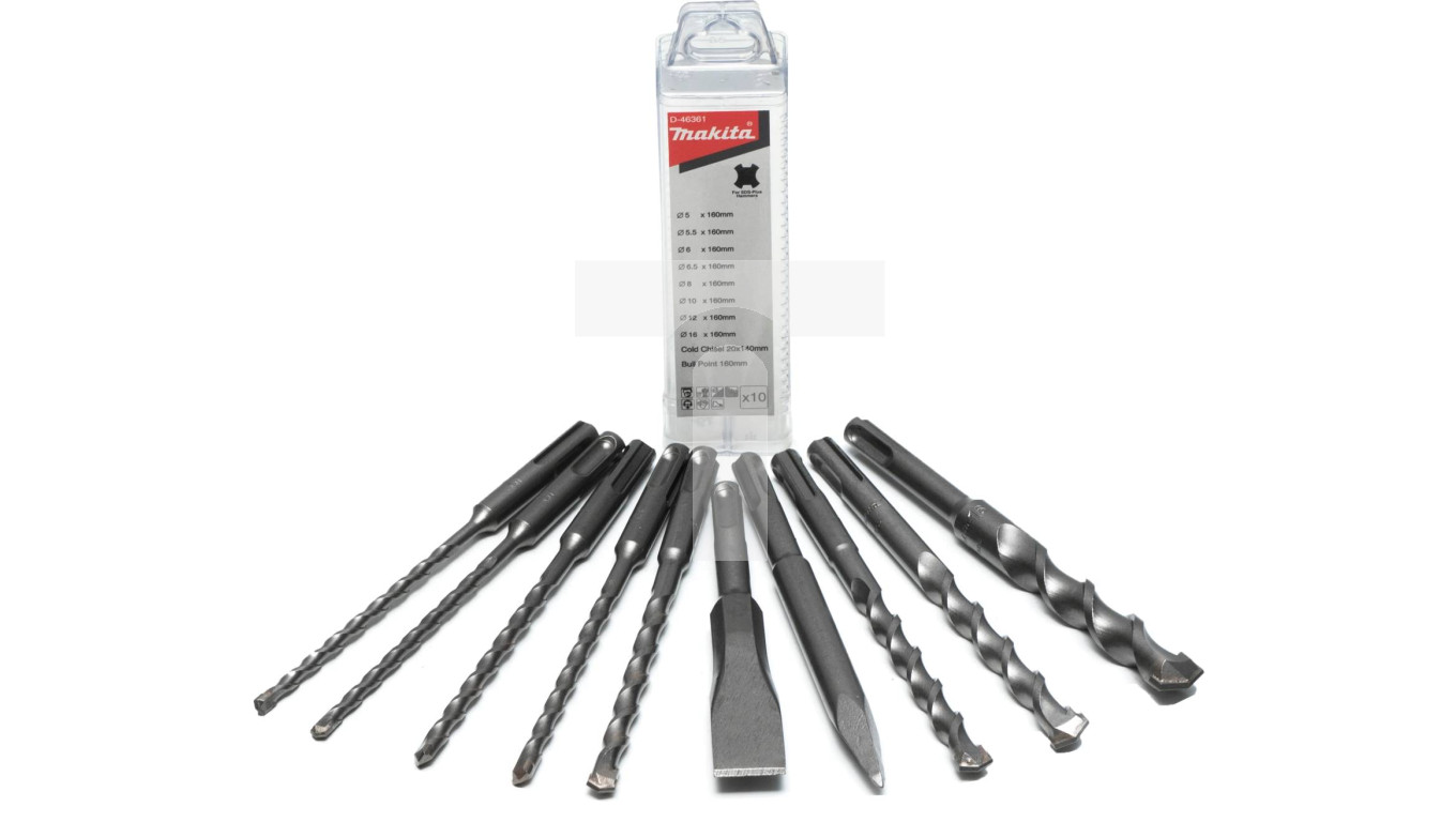 Zestaw dłut i wierteł SDS-PLUS 10szt. D-46361 – Makita | TIM SA Zestaw dłut i wierteł SDS-PLUS 10szt. D-46361 – Makita | TIM SA