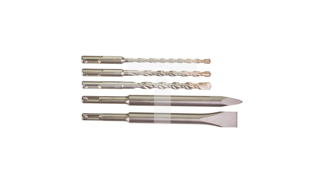 Zestaw dłut i wierteł SDS Plus (6,8,10x160mm, szpicak, dłuto wąskie ... Zestaw dłut i wierteł SDS Plus (6,8,10x160mm, szpicak, dłuto wąskie ...