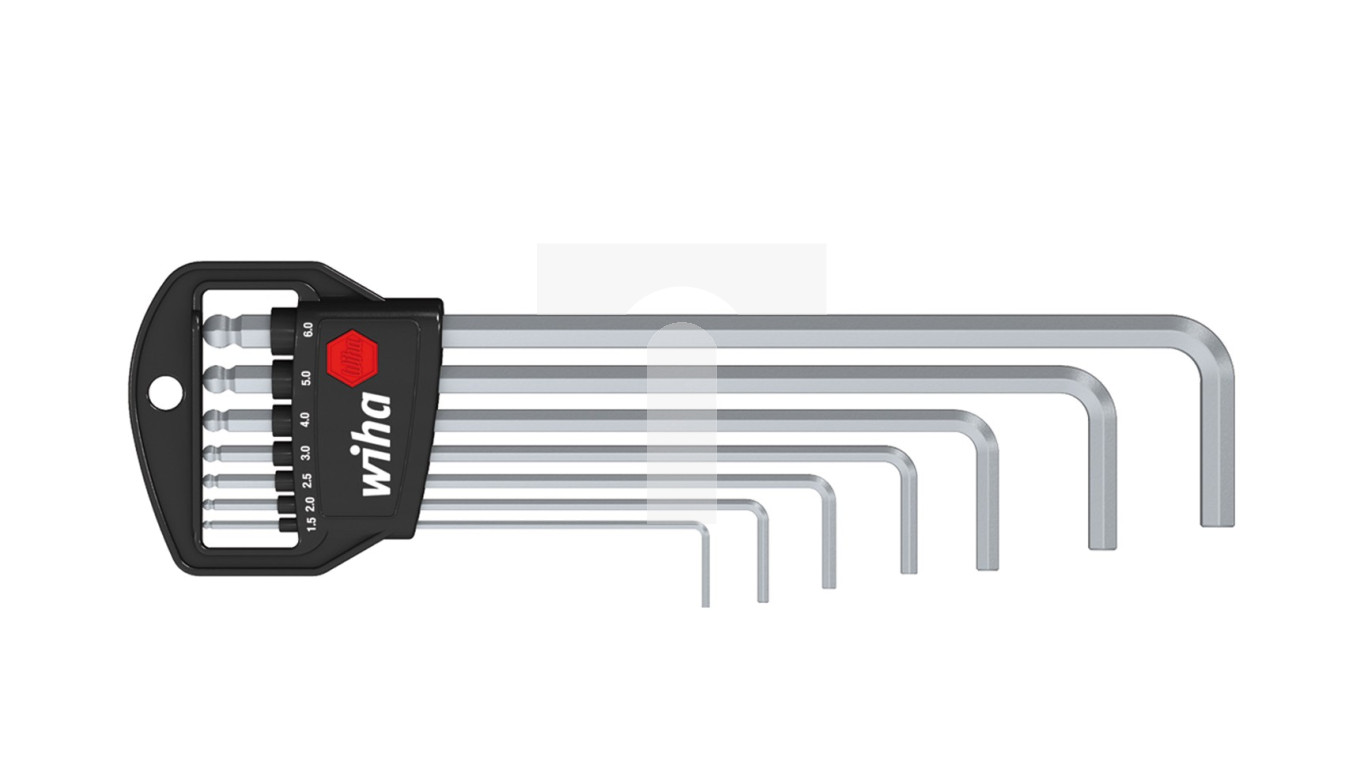 Zestaw kluczy imbusowych długich z końcówką kulistą 7-sztuk 1,5-6mm ...