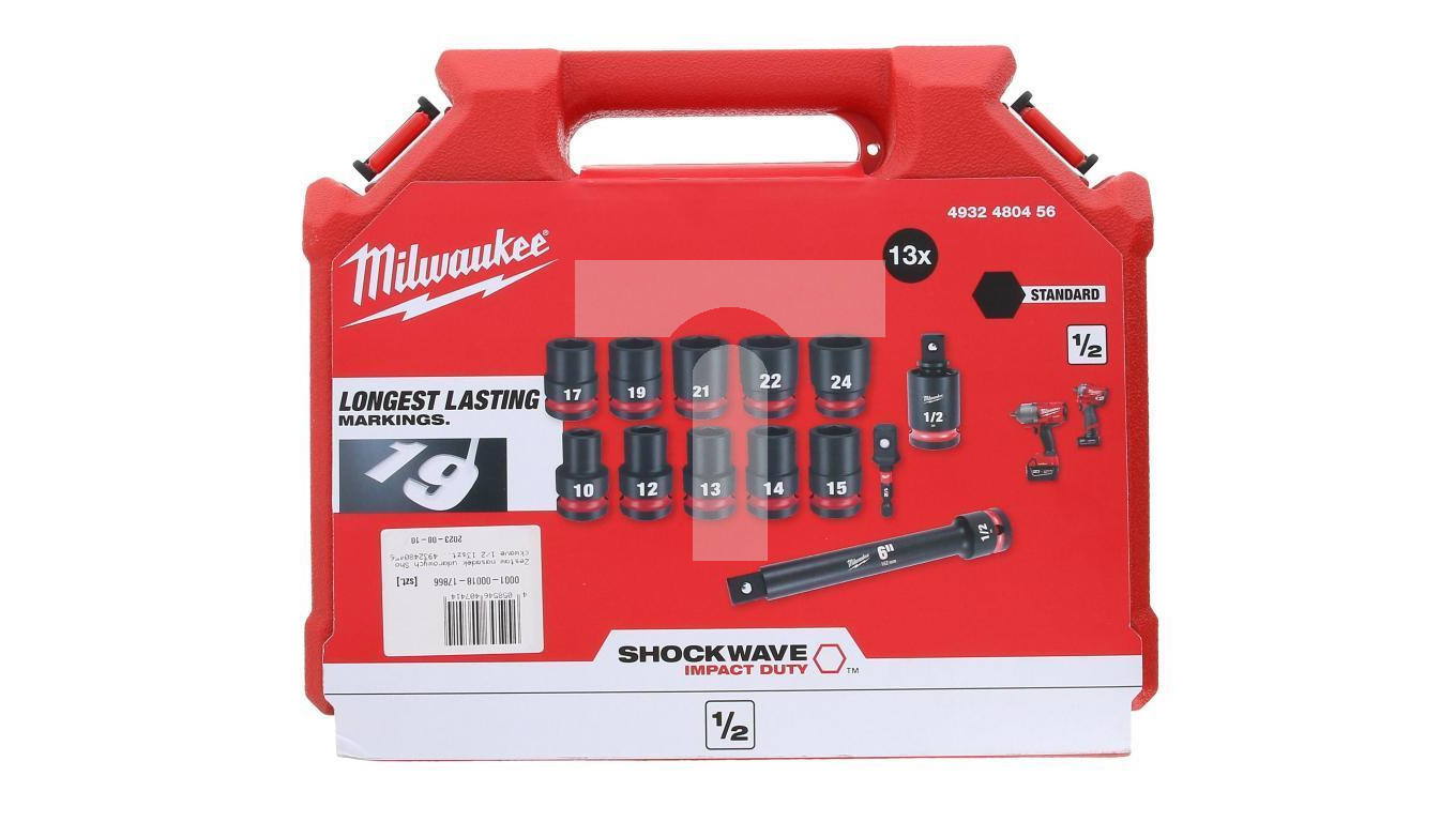 Zestaw nasadek udarowych Shockwave 1/2 13szt.. 4932480456 – Milwaukee ...