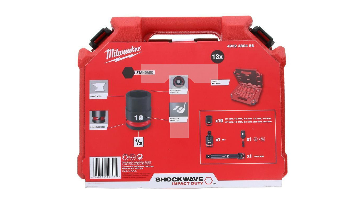 Zestaw nasadek udarowych Shockwave 1/2 13szt.. 4932480456 – Milwaukee ...
