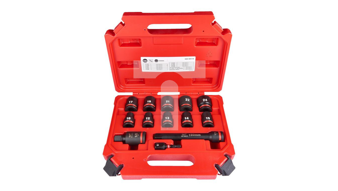 Zestaw nasadek udarowych Shockwave 1/2 13szt.. 4932480456 – Milwaukee ...