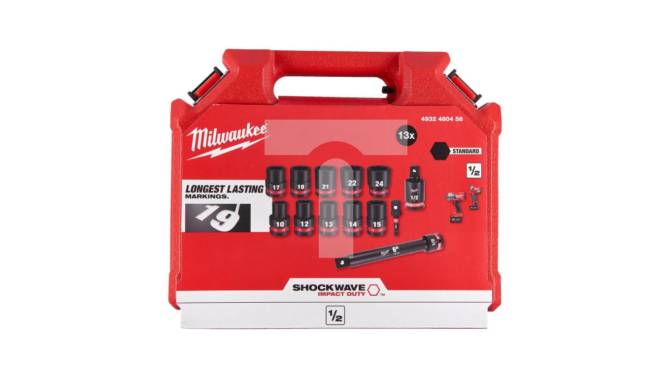 Zestaw nasadek udarowych Shockwave 1/2 13szt.. 4932480456 – Milwaukee ...