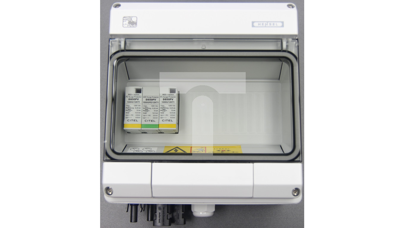 Zestaw przyłączeniowy PV - DC 1 łańcuch PV 1 SPD CITEL typu 1+2 KV PV DC1+2 600001/C – HENSEL ...