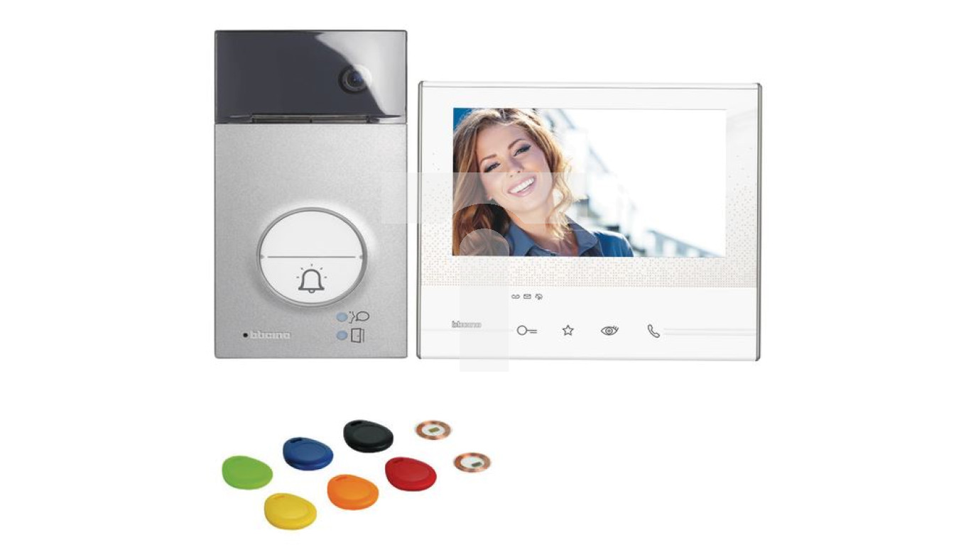 Zestaw videodomofonowy jednorodzinny Bticino AV KIT L3000+300X 13E ...