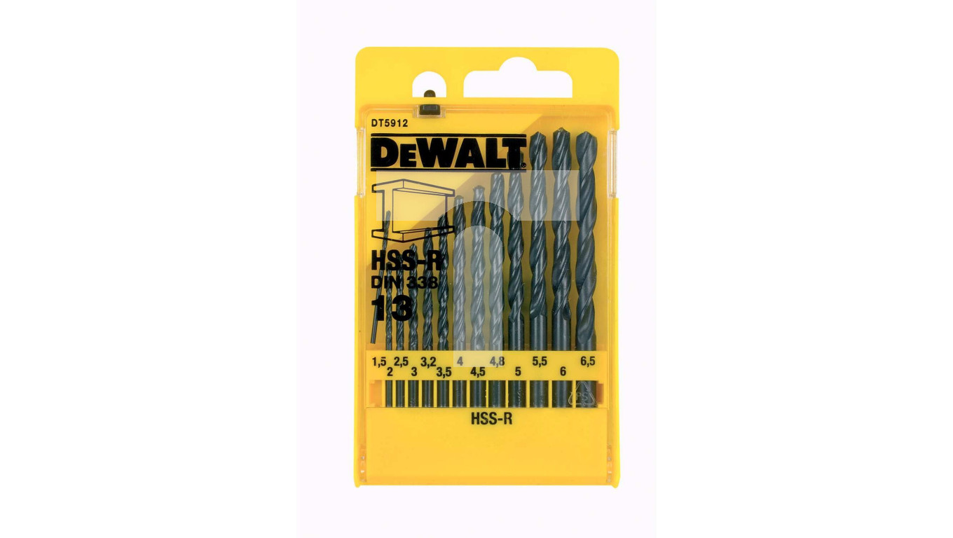 Zestaw wierteł do metalu HSS-G DIN 339 1.5-6.5mm DT5912-QZ – DeWalt ...
