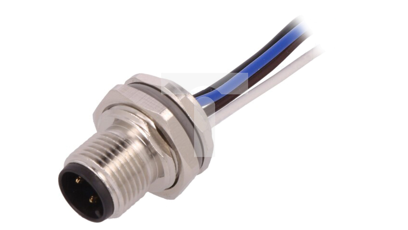 Złącze okrągłe M12 męskie proste 4pin 250V 0,5m T4171010004-002 – TE ...