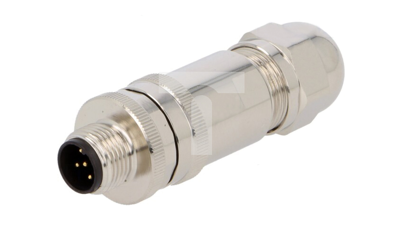 Złącze okrągłe M12 męskie proste ekranowane 5pin 60V PG7 T4111011051 ...