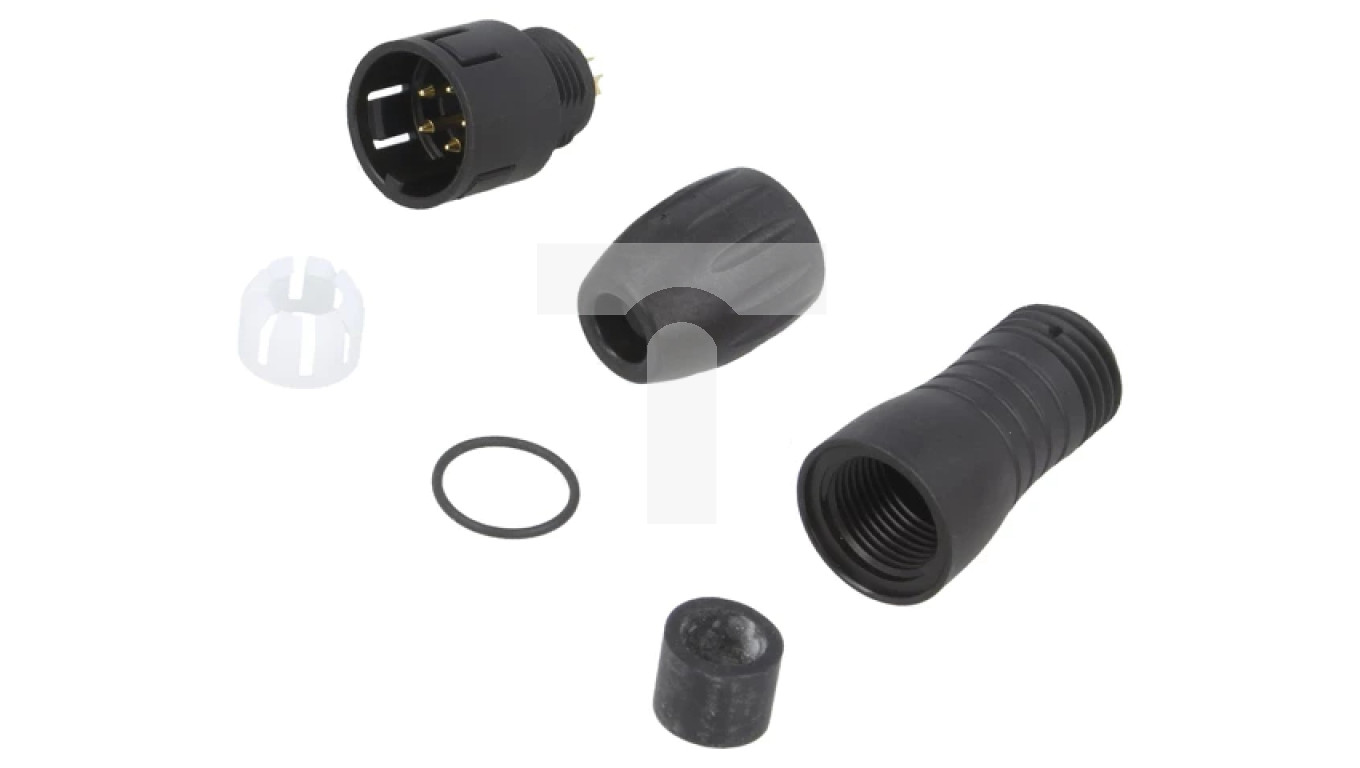 Złącze: okrągłe wtyk 720 męskie PIN: 5 złocony 5A IP67 125V 99 9113 00 ...