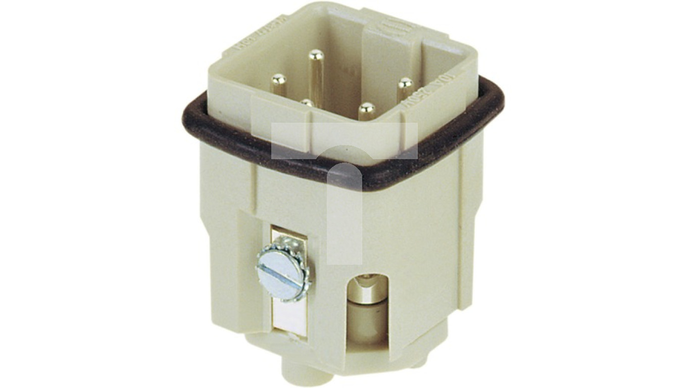 Złącze śrubowe (wkład) (0,75-1,5 mm2) 4+PE męskie 230/400V 10A Han A ...