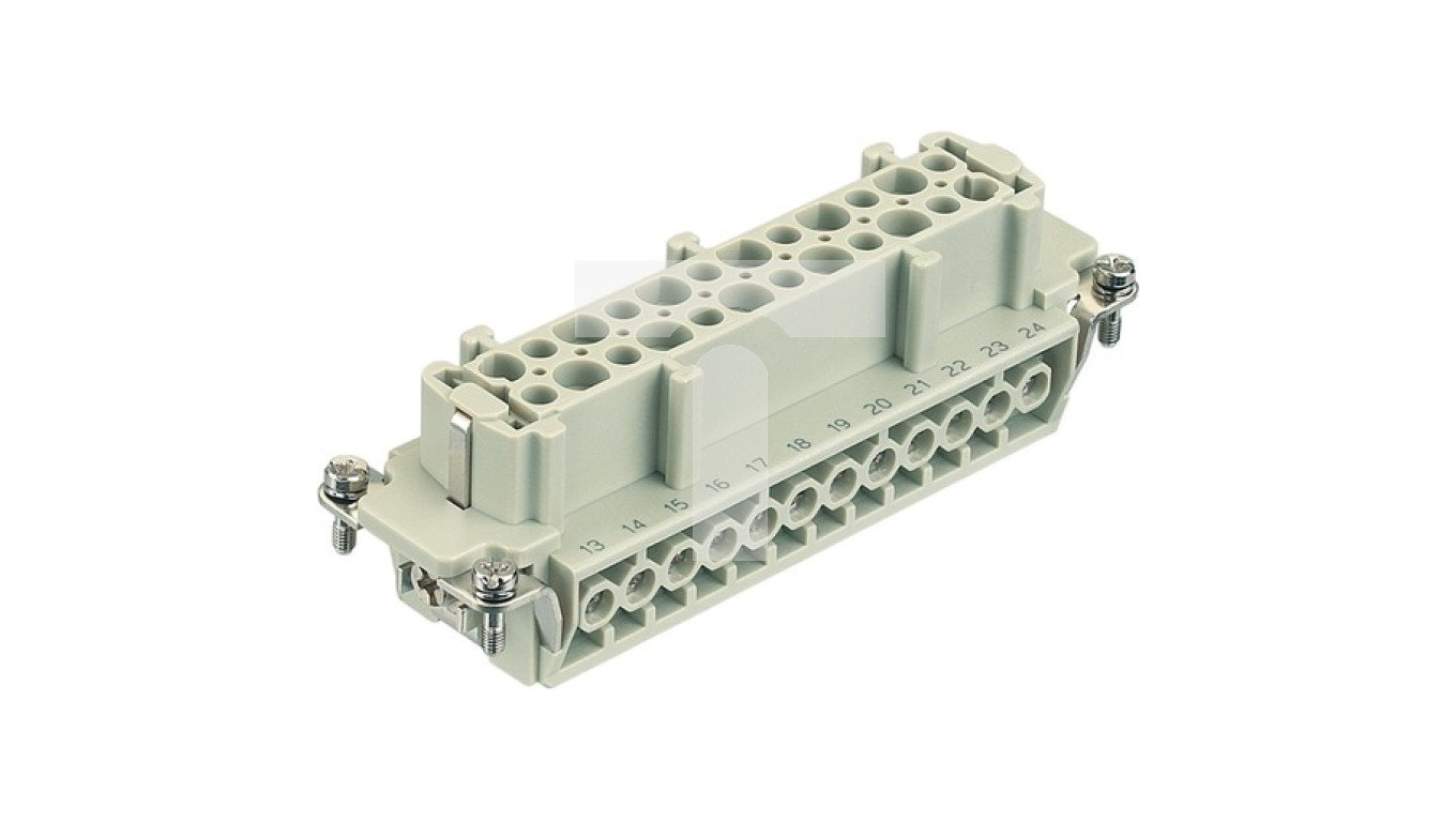 Złącze śrubowe (wkład) (0,75-2,5 mm2) 24+PE żeńskie 500V 16A Han E ...