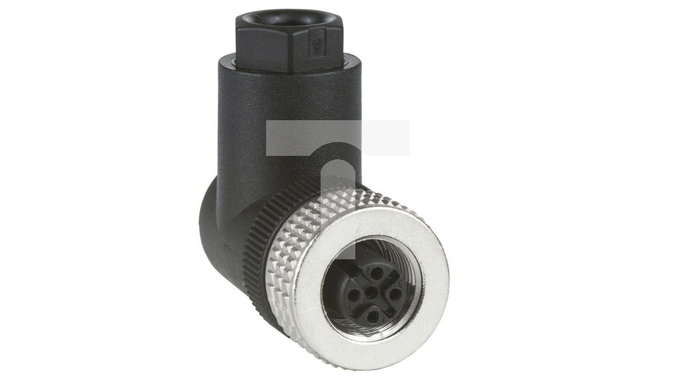 Złącze wtykowe M12 4-pinowe żeńskie kątowe XZCC12FCM40B – Schneider ...