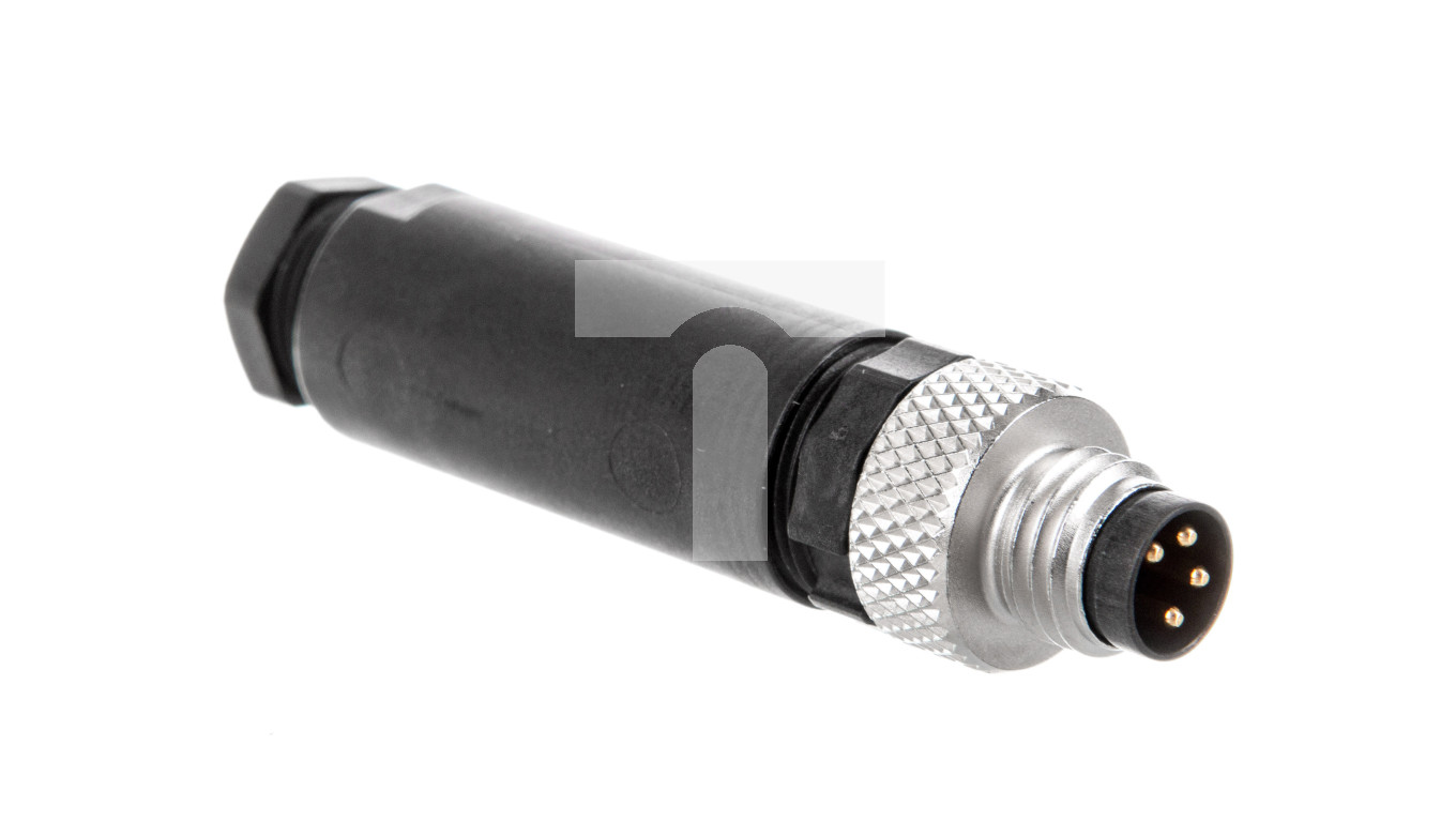 Złącze wtykowe proste 4P M8 kod A 3,5-5mm SACC-M 8MS-4CON-M-SW 1501265 ...