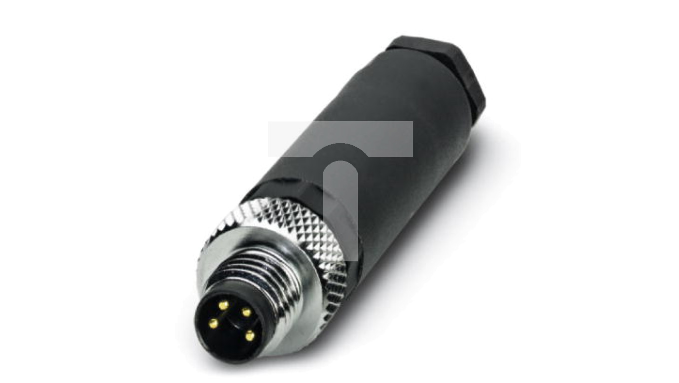 Złącze wtykowe proste 4P M8 kod A 3,5-5mm SACC-M 8MS-4CON-M-SW 1501265 ...