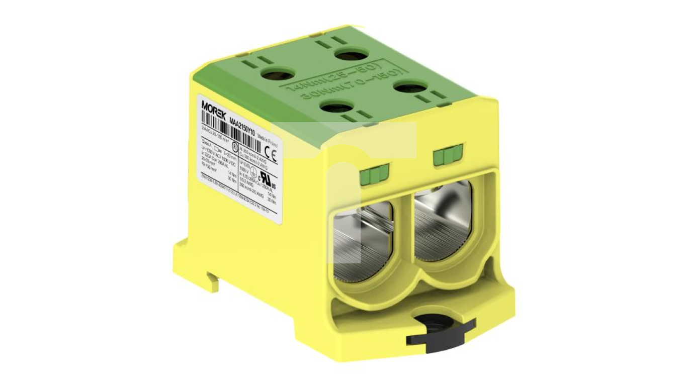 Złączka OTL150-2 kolor żółto-zielony 2xAl/Cu 25-150mm² 1000V AC / 1500V ...
