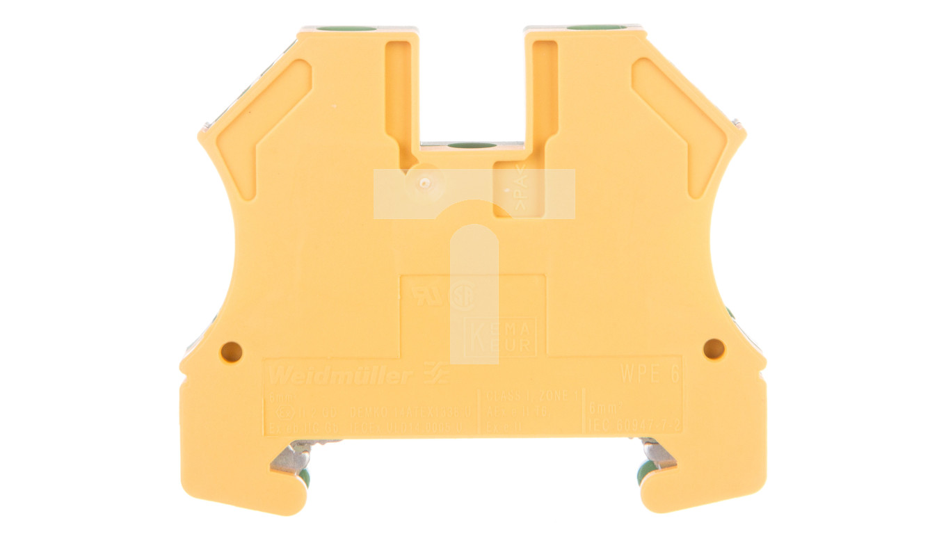 Złączka szynowa ochronna PE 6mm2 żółto-zielona WPE 6 1010200000 ...